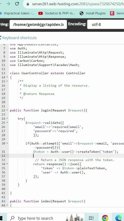 Laravel 9x Api Login Authentication With Sanctum Laravel9 Laravel Sanctum Youtube