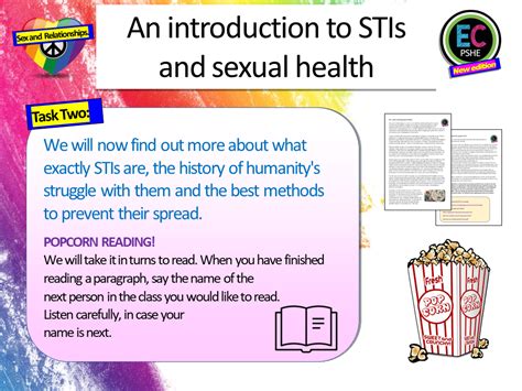 Introduction To Stis And Sexual Health Pshe Lesson Ec Publishing