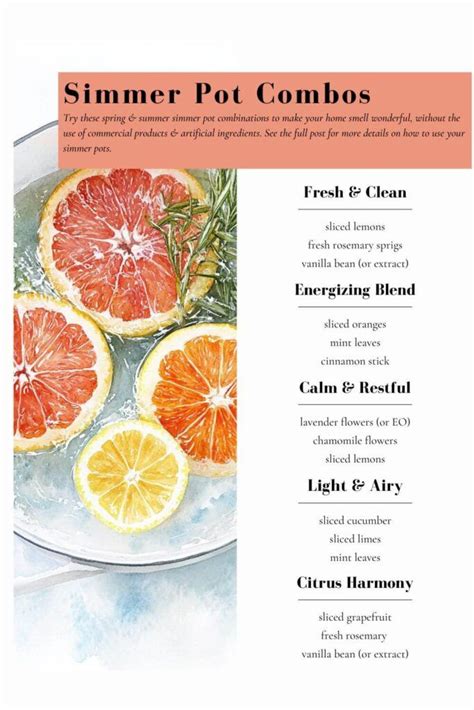 Simmer Pot Recipes Perfect For Spring Summer Artofit