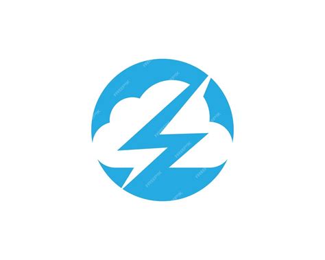 Blitz Logo Vorlage Premium Vektor