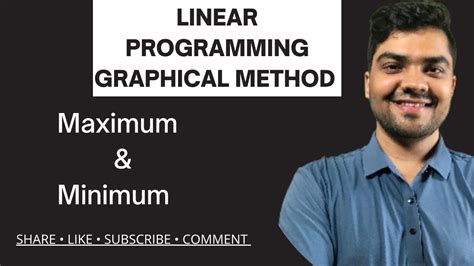 Graphical Method In Linear Programming Maximize And Minimize Solutions