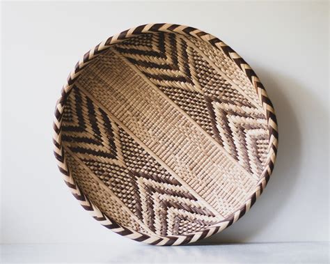 African Gokwe Basket 14 Large Winnowing Basket From Zimbabwe African