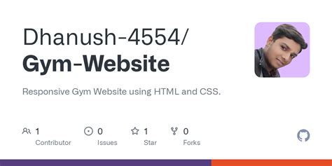 github dhanush 4554 gym website responsive gym website using html