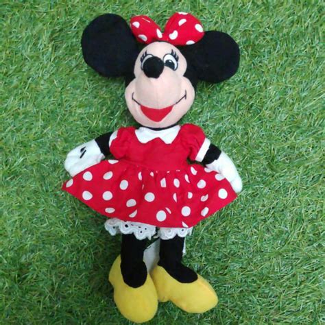 Jual Boneka Minnie Mouse Polkadot Merah Katun Classic Teman Mickey Mouse Original Walt Disney 23