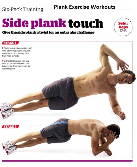 August 2013 Plank Exercises Routine Plank Variations