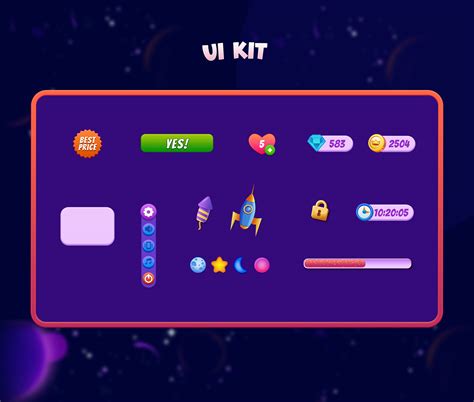 Game Ui Space Fun Behance