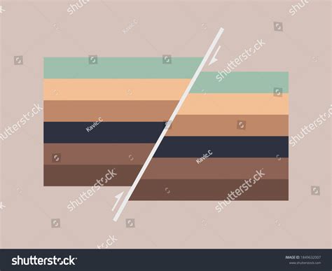 Cross Section Reverse Fault Structural Geology Stock Vector Royalty Free 1849632007 Shutterstock