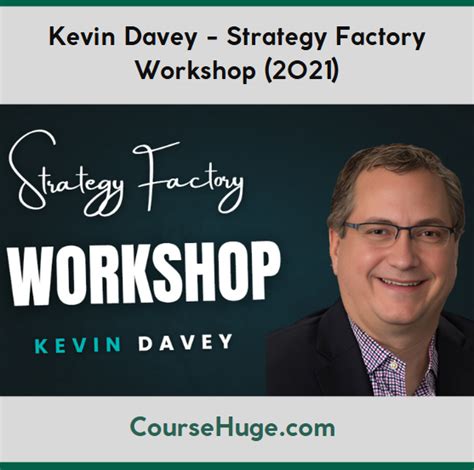 Kevin Davey Strategy Factory Workshop 2021