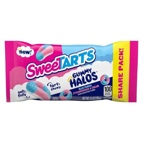 Sweetarts Gummy Halos Share Pack 12 Piece Display Candy Warehouse