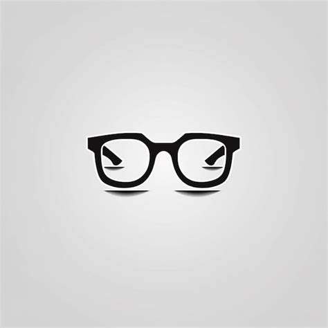 Premium Ai Image Flat Color Glasses Logo Vector