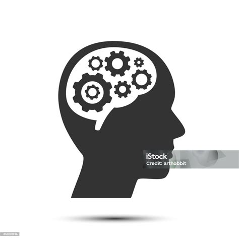 두뇌에 기어 헤드 개체 개념에 대한 스톡 벡터 아트 및 기타 이미지 개념 공학 과학 Istock
