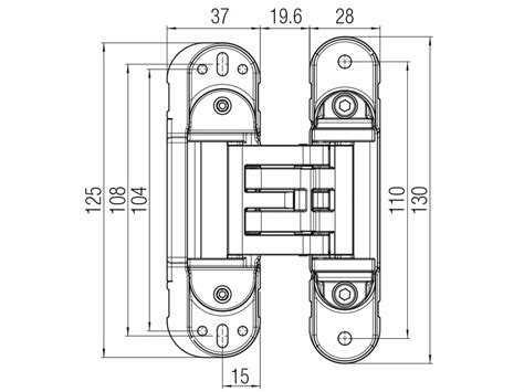 KUBICA HYBRID K6360/45 | Concealed overlap hinge | Krona Koblenz