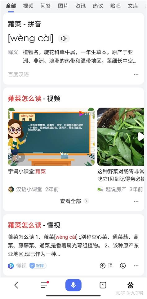 一个没用的小知识 蕹菜 知乎