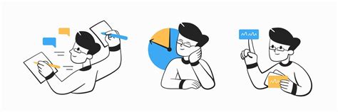 Set Of Icons About Management Solving Multiple Problems Waiting Pay Attention 51801846