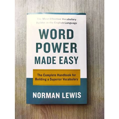 Word Power Made Easy By Norman Lewis Shopee Malaysia