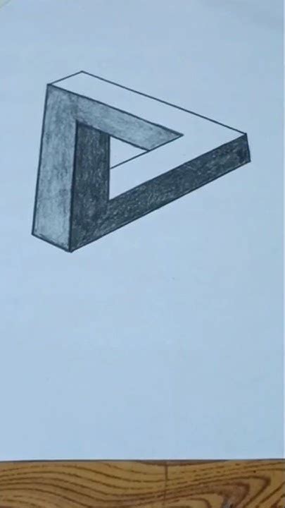 How To Draw An Optical Illusion Triangle The Easy Way 📐 Art Creative
