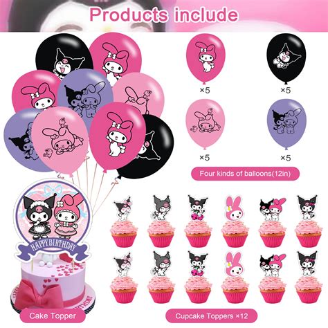 Kuromi Cupcake Toppers Template Printable Diy Partyin