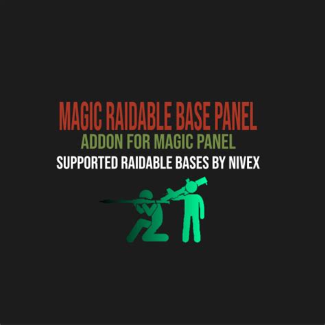 Magic Raidable Base Panel Plugins Codefling