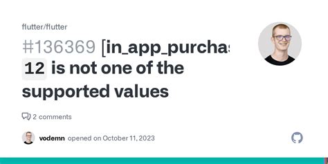 In App Purchase 12 Is Not One Of The Supported Values Issue