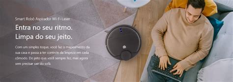 Smart Robô Aspirador Positivo Wi Fi Laser Case Plus Loja Online