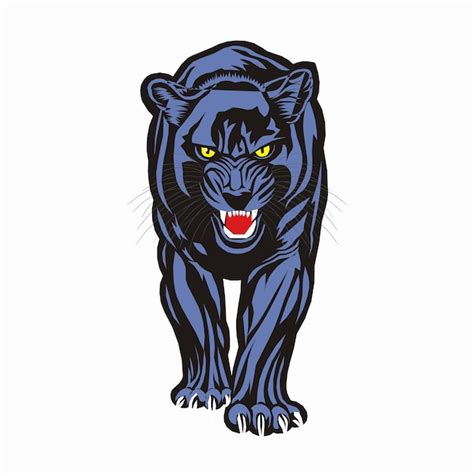 Premium Vector Black Panther Vector Illustration Art