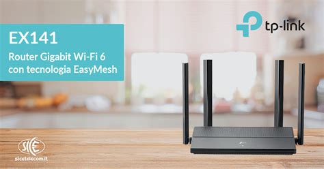 Router Ex141 Tp Link Aginet Con Wifi 6 E Supporto Easymesh