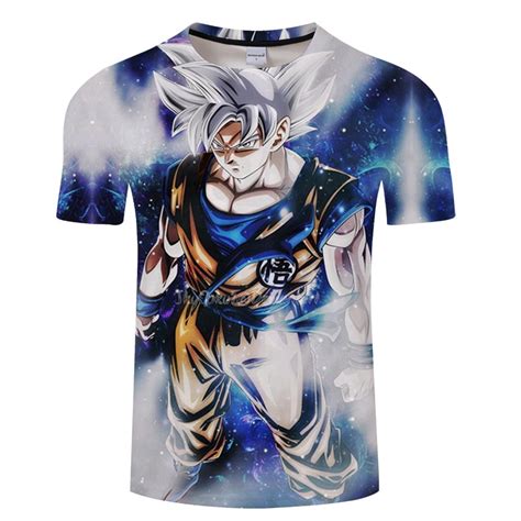 Dragon Ball Z T Shirt 3d Men Summer T Shirts Super Saiyan Son Goku God