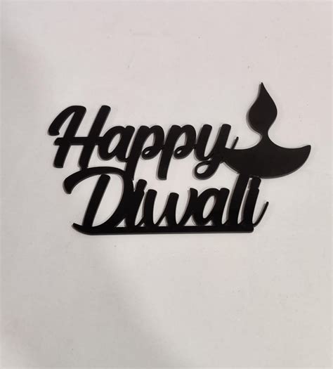 Happy Diwali Tag Size 5 Inch Bakeworld Retails Pvt Ltd