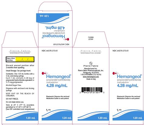 Hemangeol Package Insert Prescribing Information Moa