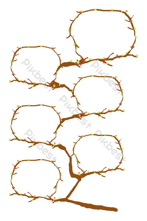 Cartoon Tree Branch Chart Illustration Png Images Psd Free Download