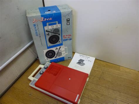 【未使用】 新品 未使用 デットストック 簡易動作確認済み Columbia コロムビア Gp 3 コロンビア ポータブル レコードプレーヤー