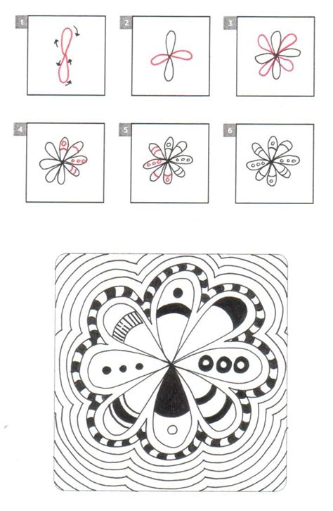 Paper Rock Studio New Tangle CALI Zentangle Griffonnages Coloriage