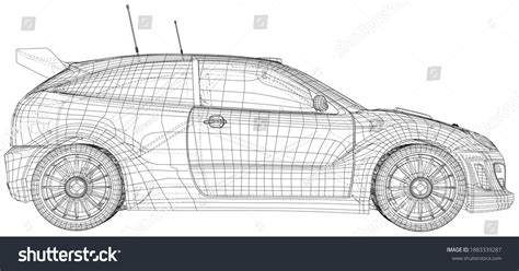 Motor Car Wire Frame Images Stock Photos Vectors Shutterstock