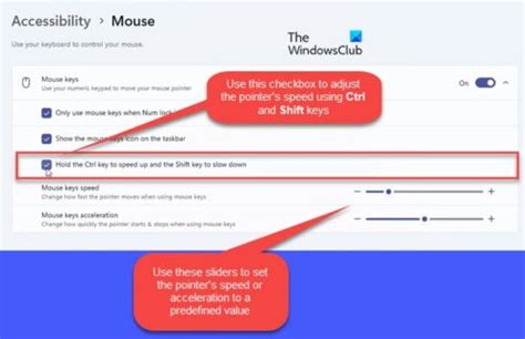 Control Mouse Speed Using CTRL And SHIFT Keys In Windows