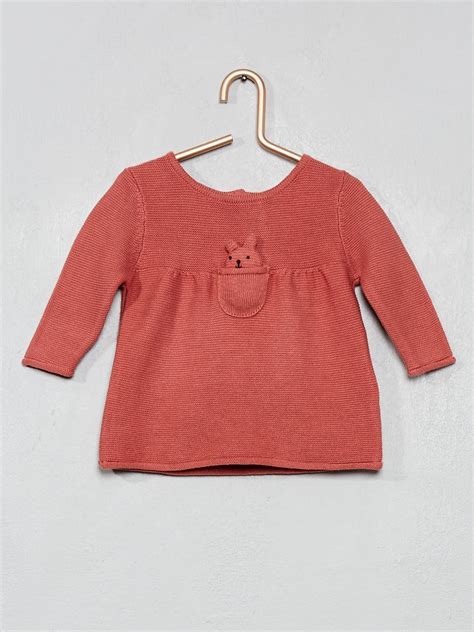Conjunto vestido punto algodón leotardos ROSA Kiabi 15 00