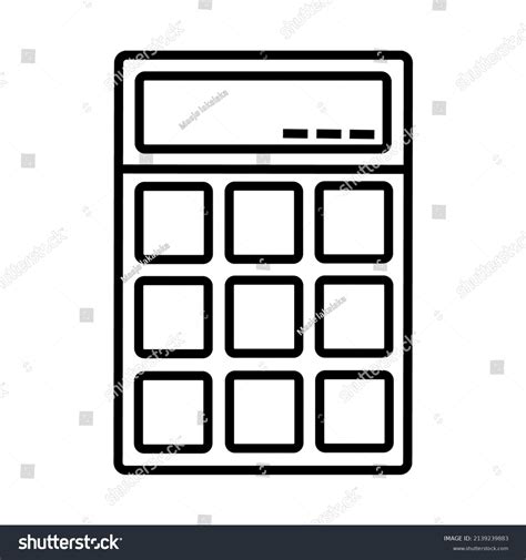 Math Calculator Icon Vector Graphic Illustration Stock Vector Royalty