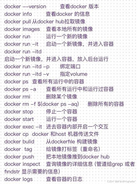 docker 命令大全 csdn博客