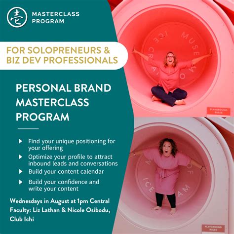 For Solopreneurs And Sales 4 Week Personal Brand Masterclass Program
