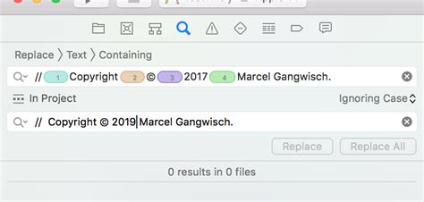 How Can I Update The Copyright Information Of Files In Xcode Stack