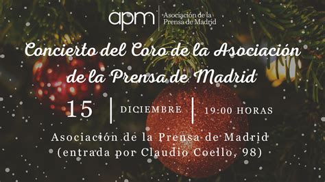 El Coro De La APM Te Invita El 15 De Diciembre A Su Tradicional