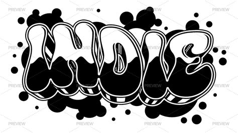Black Graffiti Text Effect Graphics Motion Array