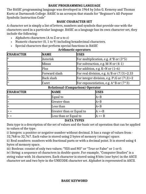 Week 9 Basic Programming Language Pdf Basic Exponentiation