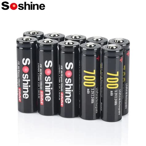 Soshine Aa 14500 Batteria Lifepo4 3 2v 700mah Batteria Ricaricabile