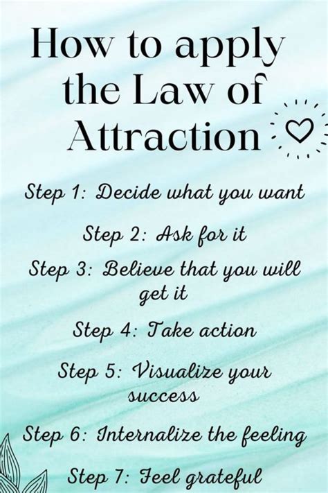 How To Apply The Law Of Attraction 7 Easy Steps