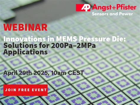 Mems Pressure Sensors Mems Sensors Webinar Pressuresensors Engineering Innovation