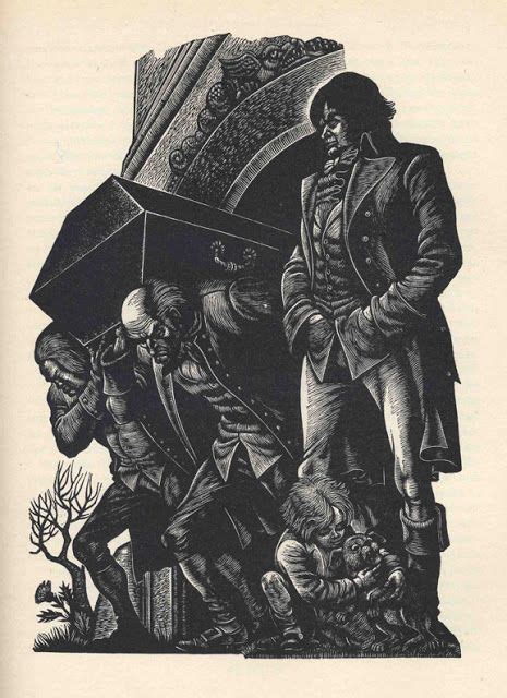 Wuthering Heights Fritz Eichenberg Wood Engraving Woodcut Linocut