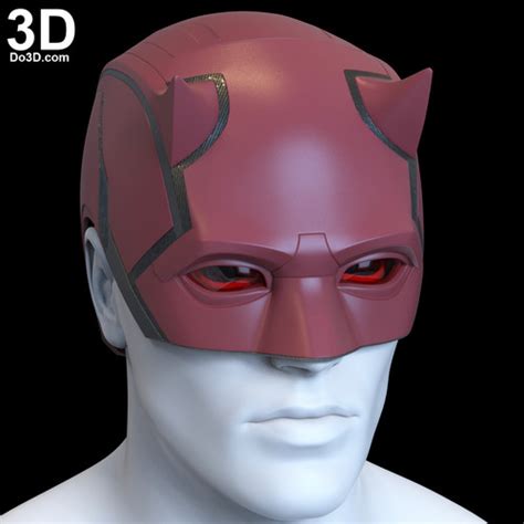 Daredevil V2 Helmet Matt Murdock Mask 3d Printable Model Print File