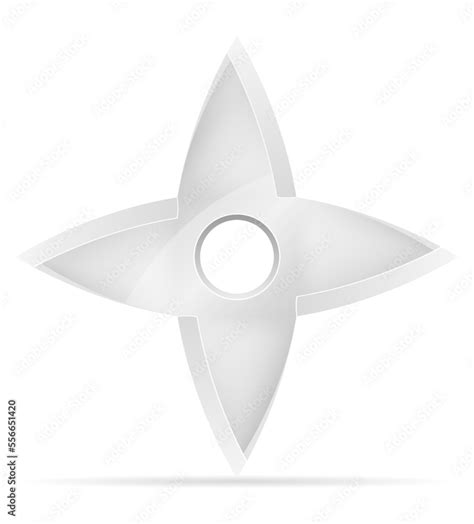 Shuriken Star Ninja Weapon Japanese Warrior Assassin Vector