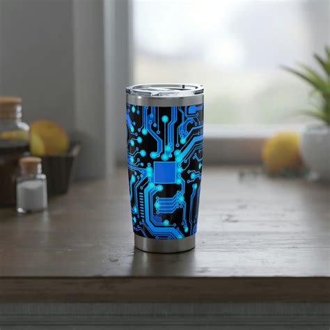 Blue Circuit Board Tumbler Circuit Board Travel Mug It T Computer Engineer Mug Computer