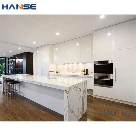 Customized Cheap Glossy Finish Mdf Wooden Cupboard Cabinets Set Modern